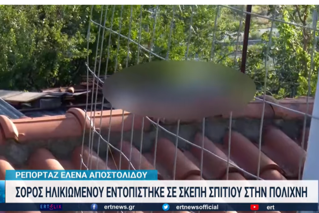 Πολίχνη: Σορός άνδρα βρέθηκε σε σκεπή σπιτιού (video)